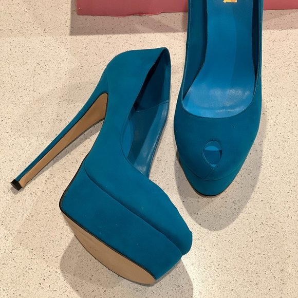 FSJ | Shoes | Fsj Brand New Peeptoe Platform Stilettoes Size 3 | Poshmark